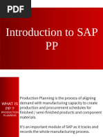 SAP PP Master Data Overview Guide | PDF