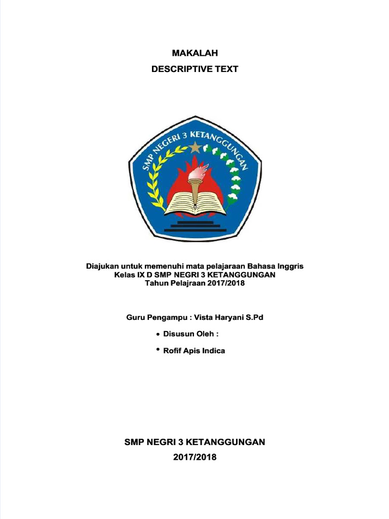 Descriptive Text Overview for Students | PDF