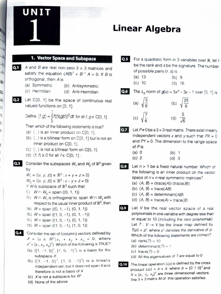 Linear Algebra | PDF