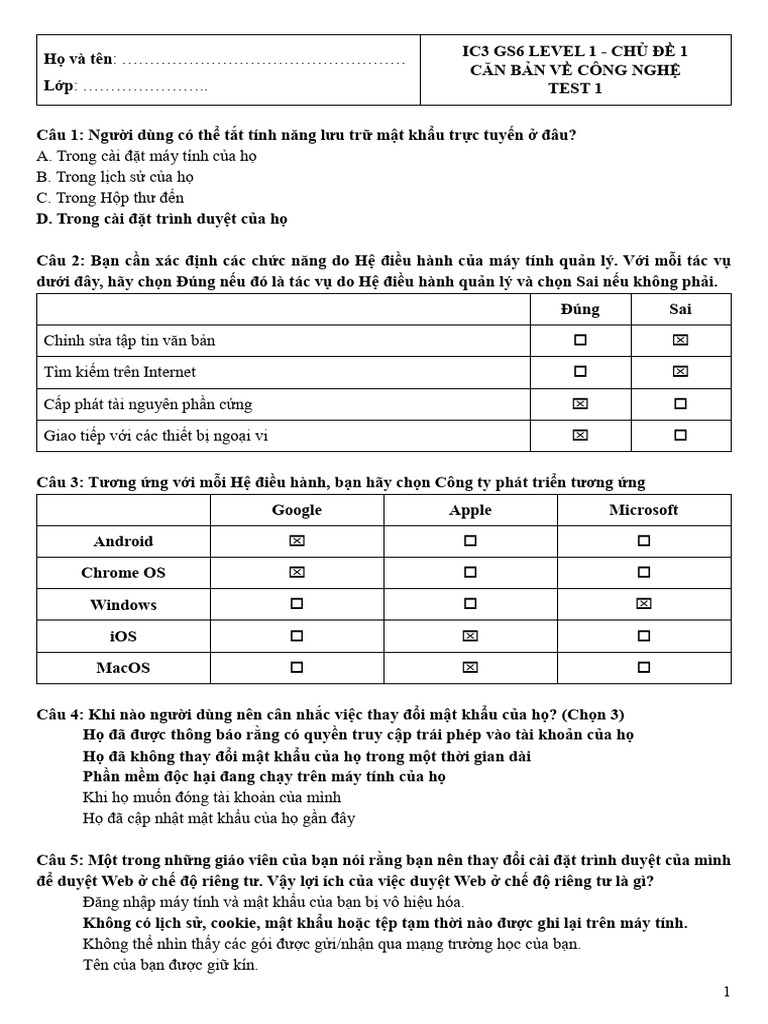 Ic3 GS6 Level 1 | PDF