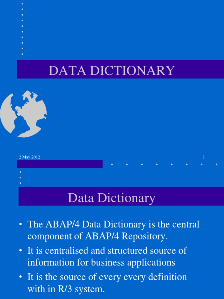 Data Dictionary | PDF | Table (Database) | Data