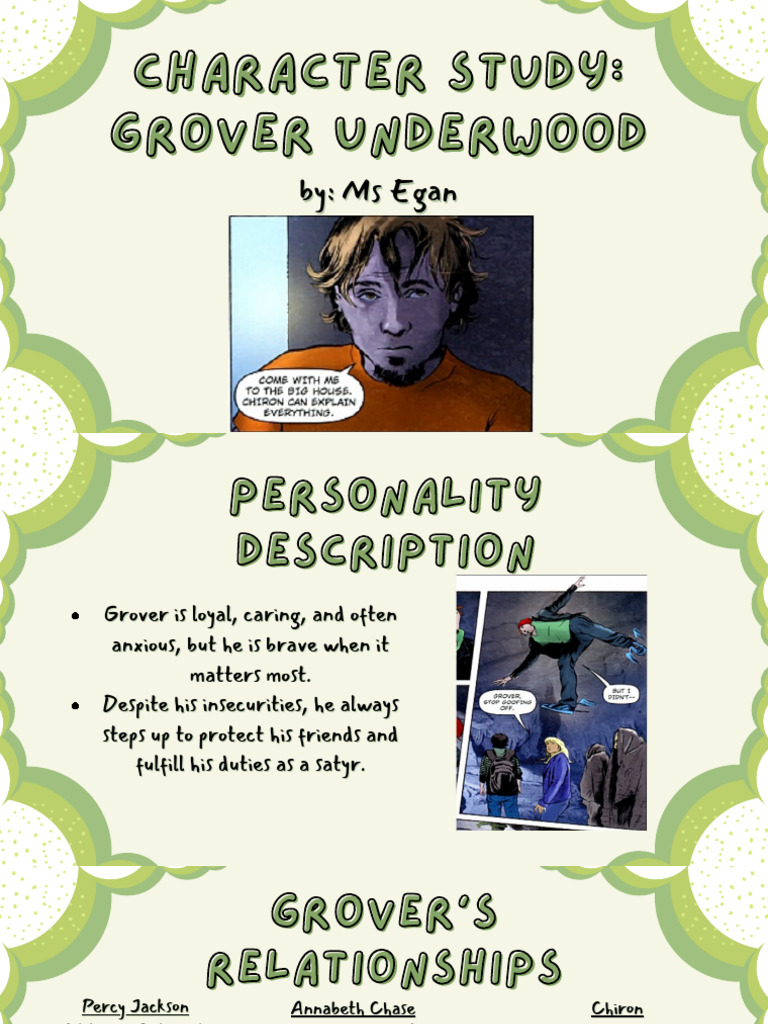 Grover Underwood: Character Traits Analysis | PDF