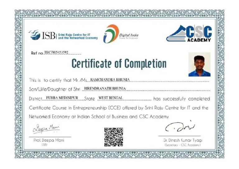 Tec Certificate 1 | PDF