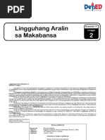 DLL Matatag Makabansa 2 q2 w5 | PDF