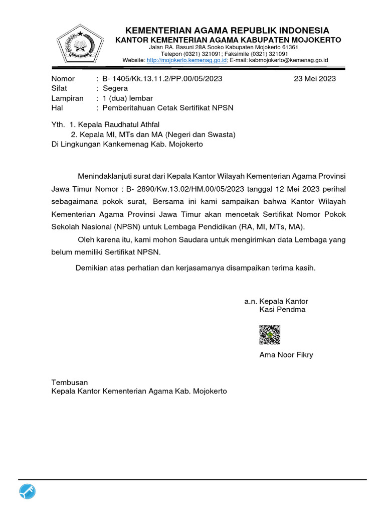 Cetak NPSN Merged | PDF