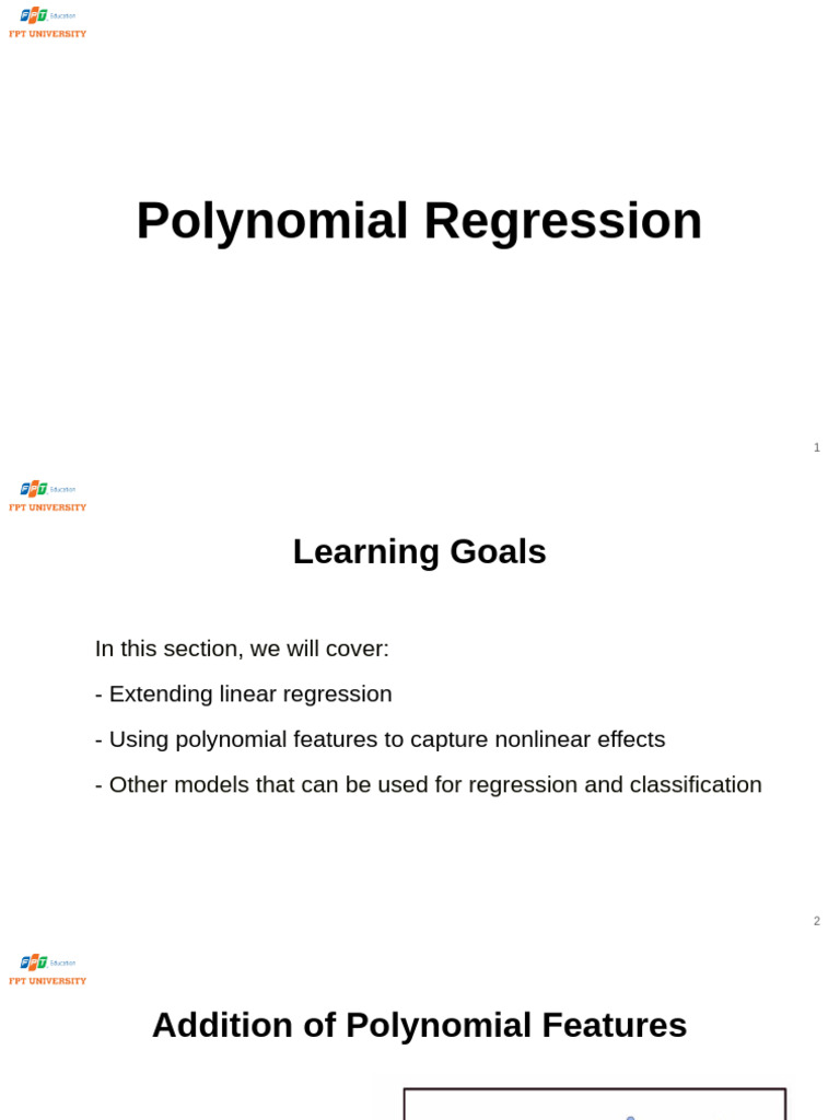 2.4 Polynomial Regression | PDF | Regression Analysis | Linear Regression