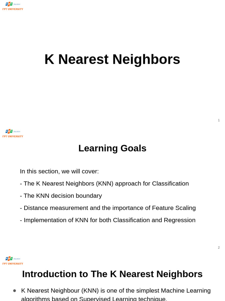 K Nearest Neighbors Algorithm Overview | PDF | Statistical ...