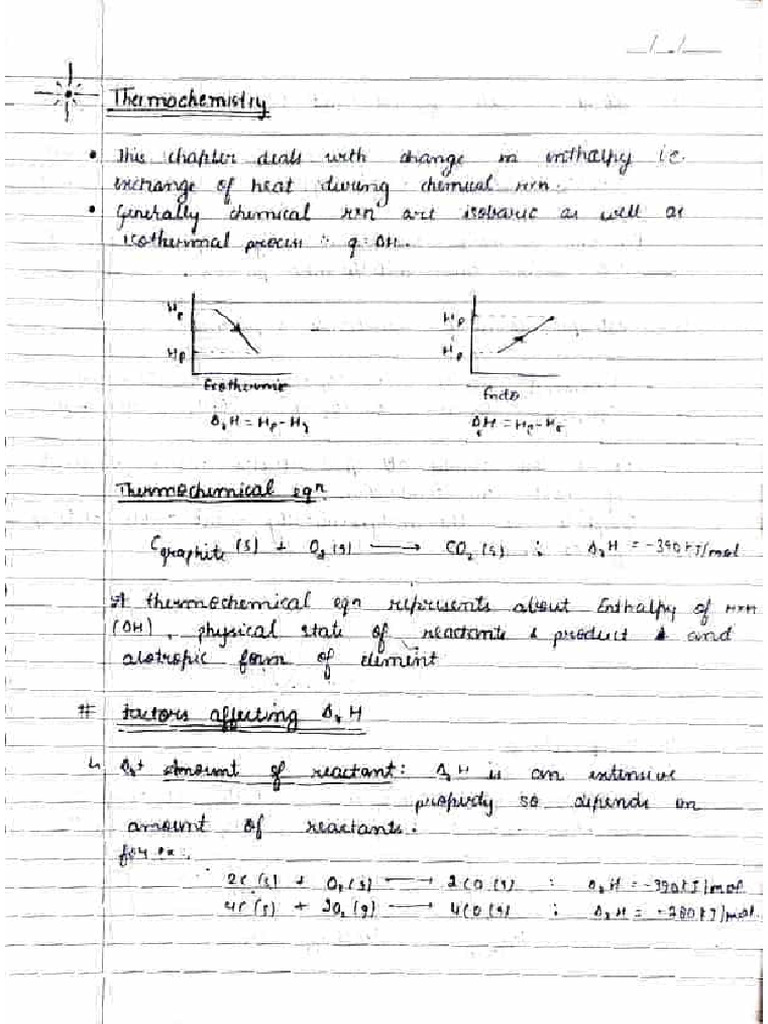 Thermo Chemistry | PDF
