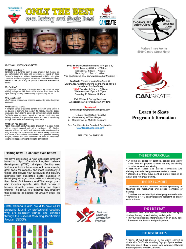 Learn To Skate Brochure 2020 2021 | PDF | Skating
