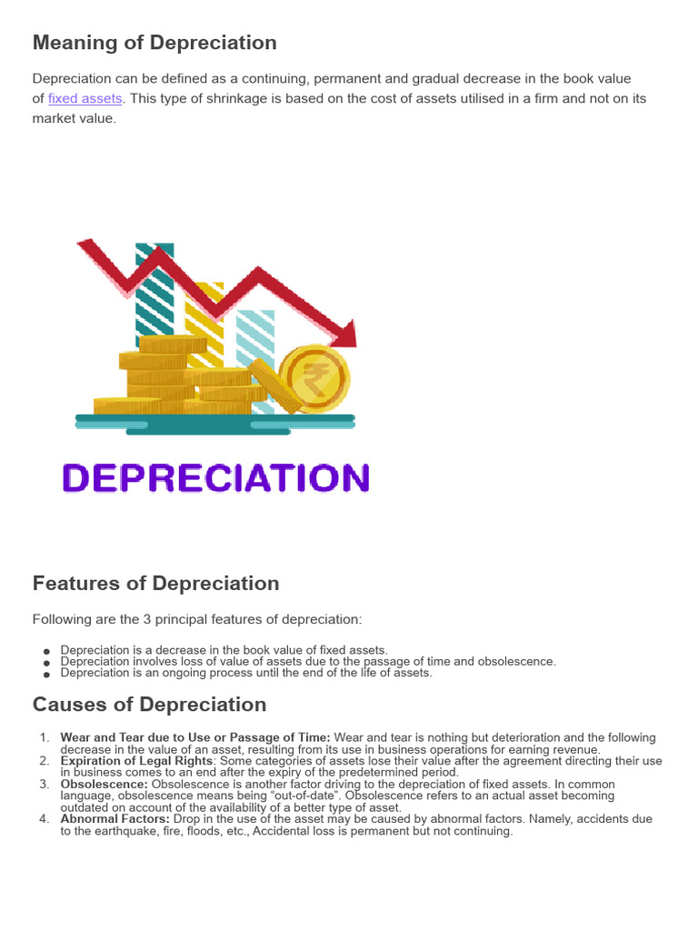 Meaning of Depreciation - Docx - 20250922 - 093934 - 0000 | PDF ...