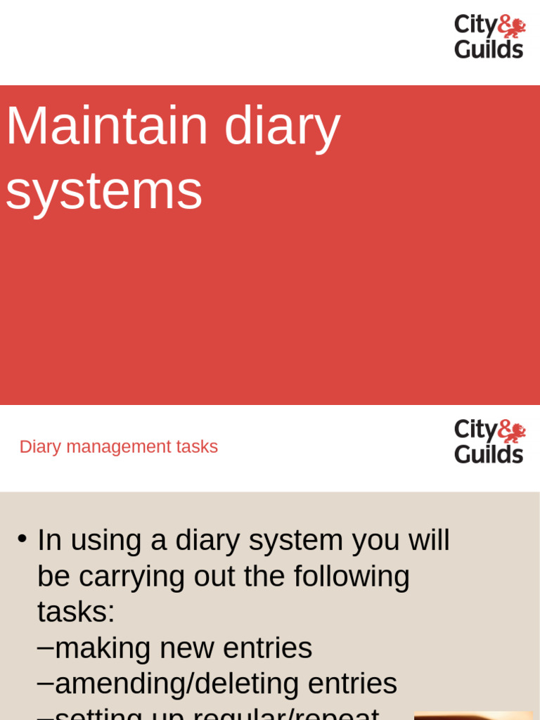 Maintain Diary System | PDF