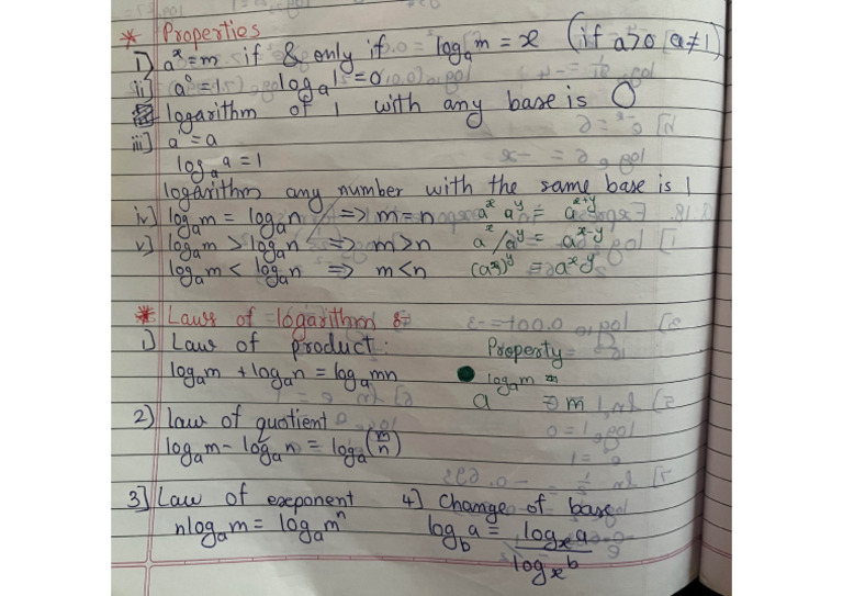 Properties and Laws of Functions | PDF