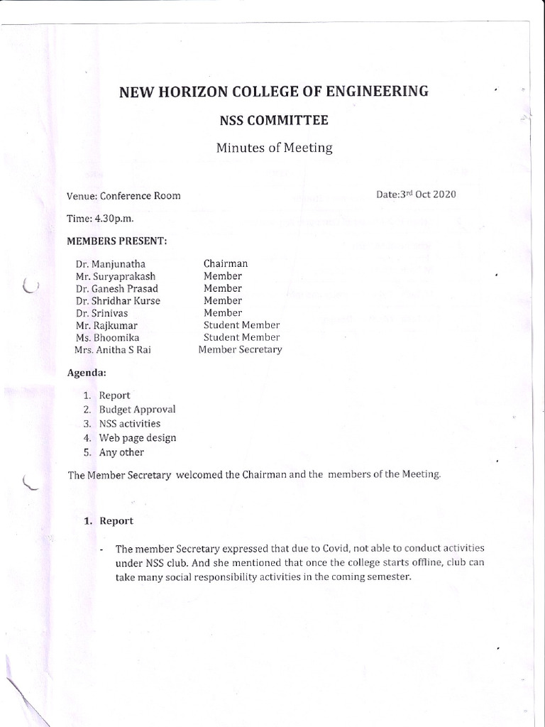 NSS Committee | PDF