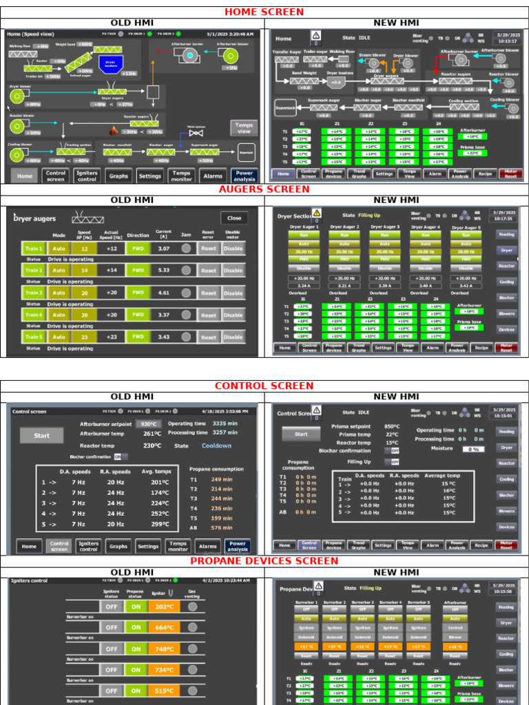HMI Screens Comparison Guide | PDF
