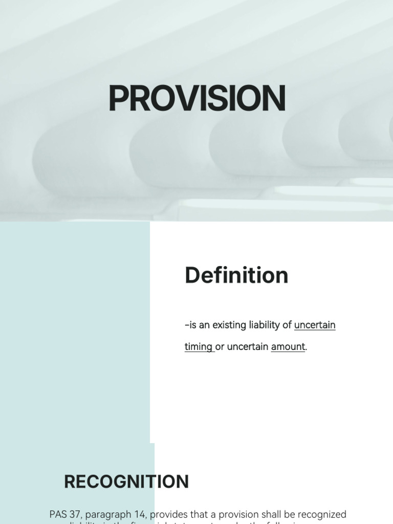 Understanding Provisions and Liabilities | PDF | Business Law | Common Law