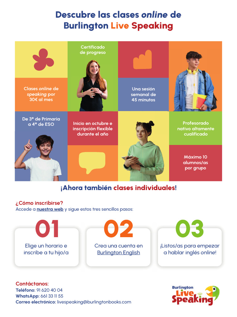Clases Online de Speaking en Burlington | PDF