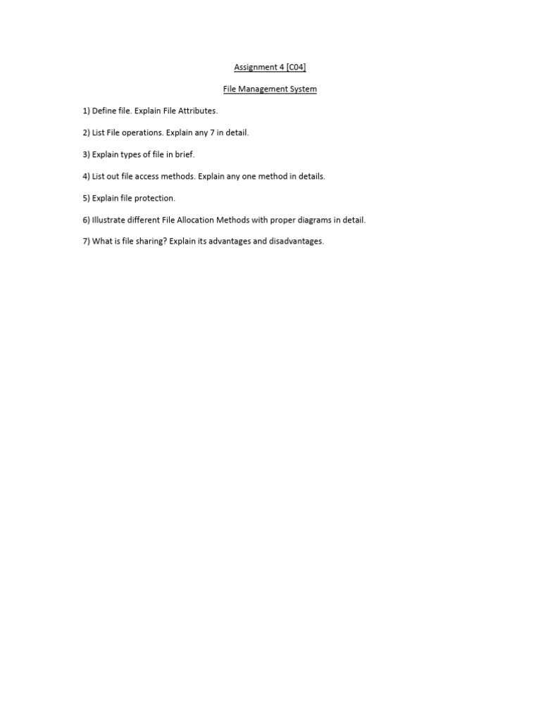 OS Assignment4 | PDF
