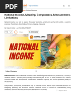 Class 12 Project on National Income | PDF | Measures Of National Income ...