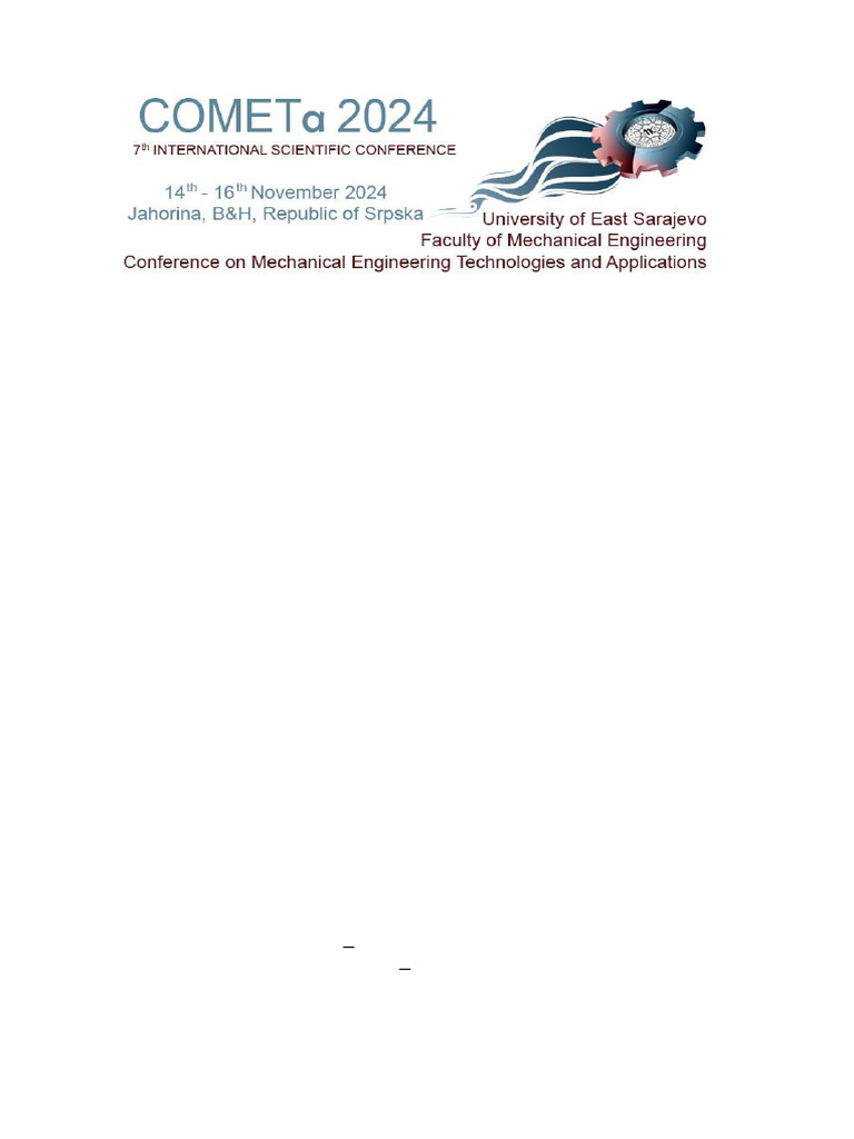 Preliminary Conference Program COMETa2024 | PDF | Serbia | Bosnia And ...