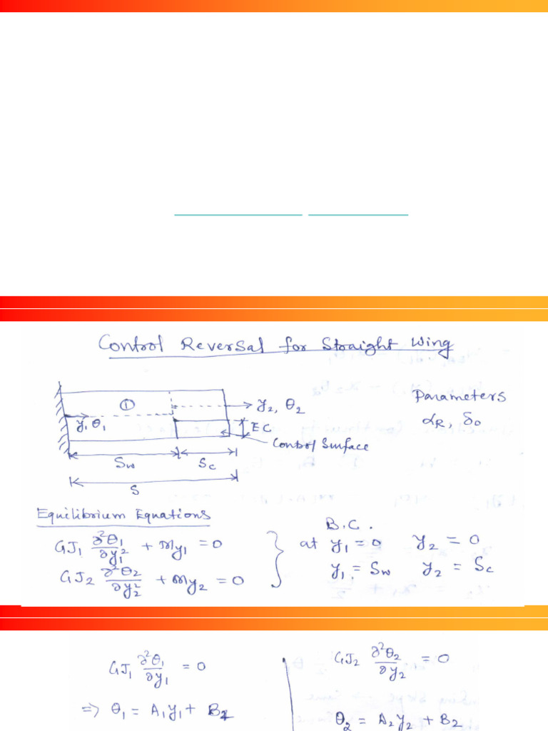 7 - Control Reversal of Straight Wing | PDF | Aerodynamics | Aviation