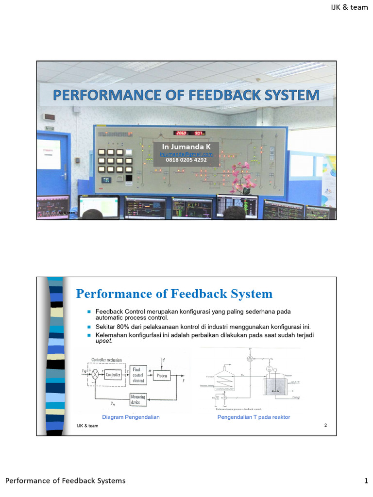Sistem Kontrol Umpan Balik dan Cascade | PDF