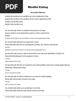 Mindful Eating for Class 6 Students | PDF | Foods | Vitamin