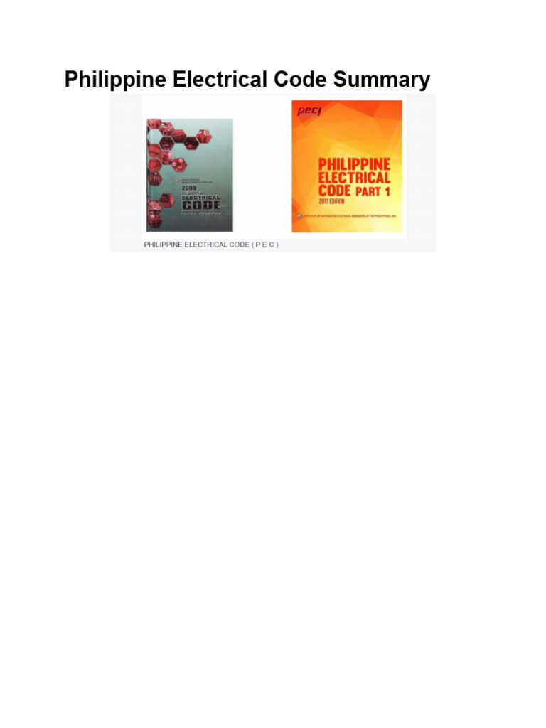 Meeting 2 Lecture Pec Part 1 Summary | PDF | Electrical Wiring | Fuse ...