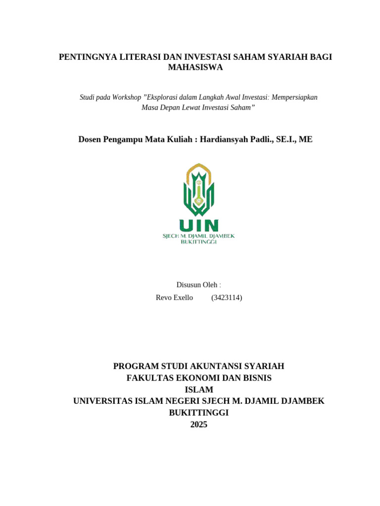 Tugas Mini Paper Revo Exello 3423114 | PDF
