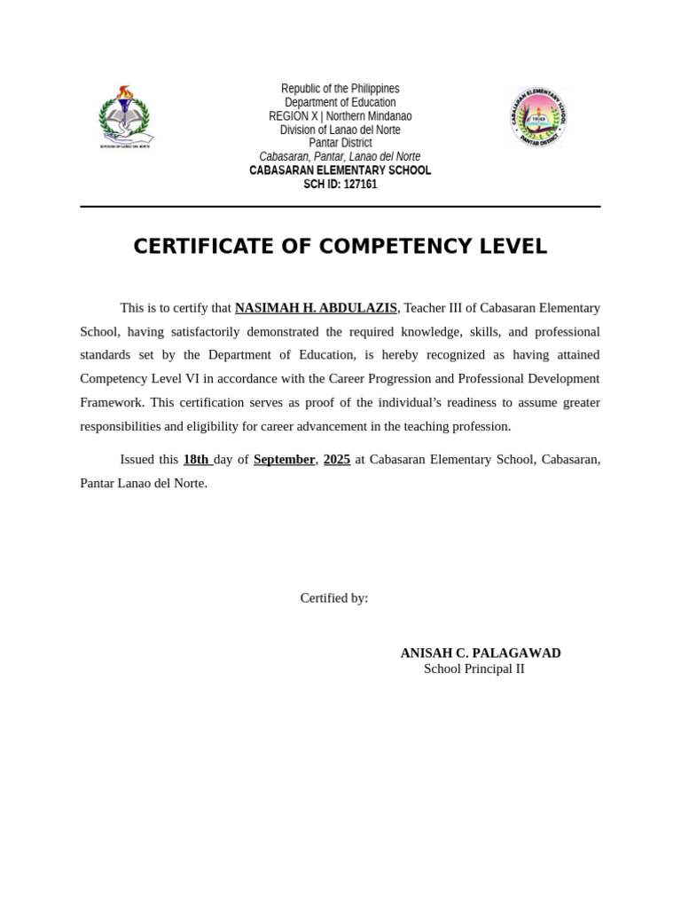 Certificate of Competency Level VI | PDF