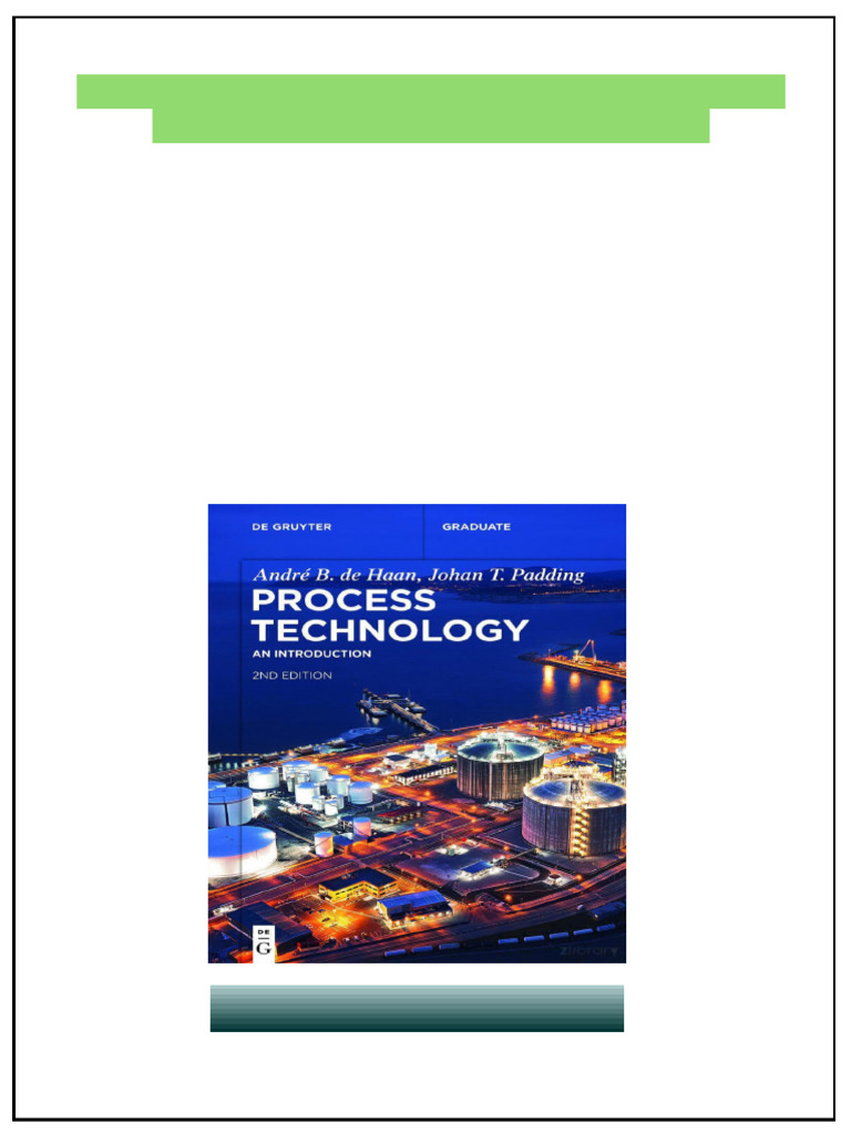 Process Technology An Introduction Second Edition André B. de Haan PDF Version | PDF | Chemical ...