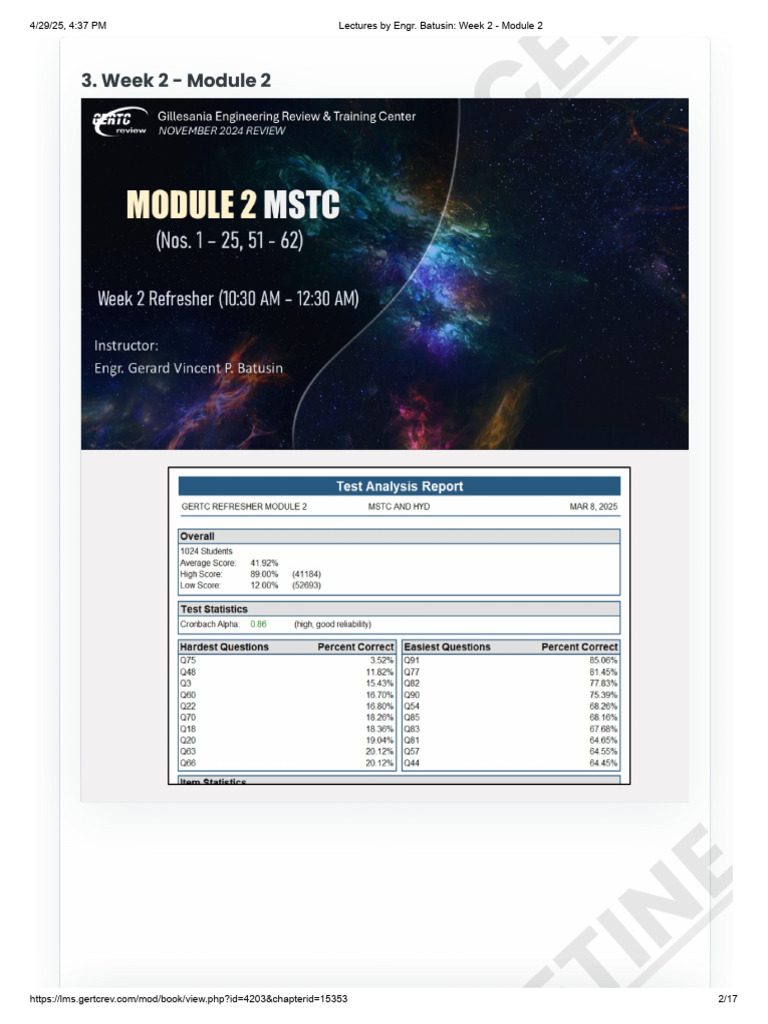 Lectures by Engr. Batusin - Week 2 - Module 2 | PDF