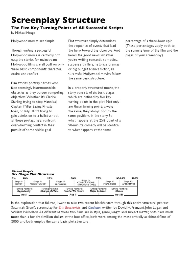 Screenplay Structure | PDF | Plot (Narrative) | Thriller (Genre)