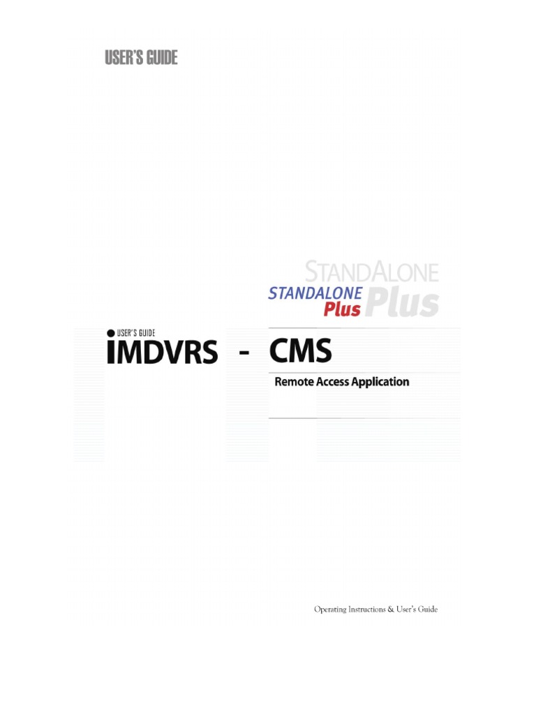 CMS Manual - English - (080318) | PDF | Digital Video Recorder | Icon ...