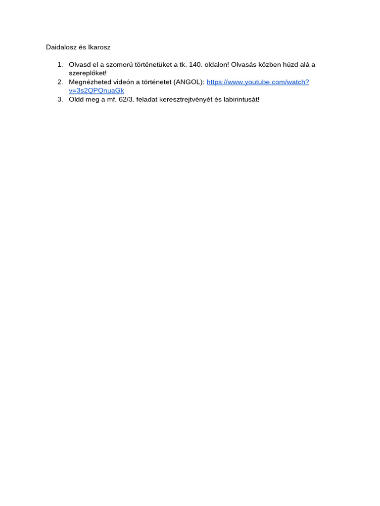 Daidalosz És Ikarosz | PDF