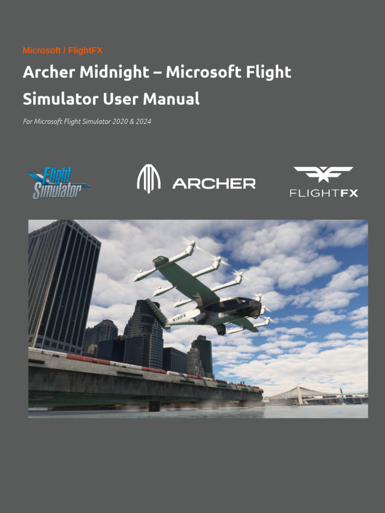Archer Midnight User Manual for MSFS | PDF | Takeoff | Aerospace ...