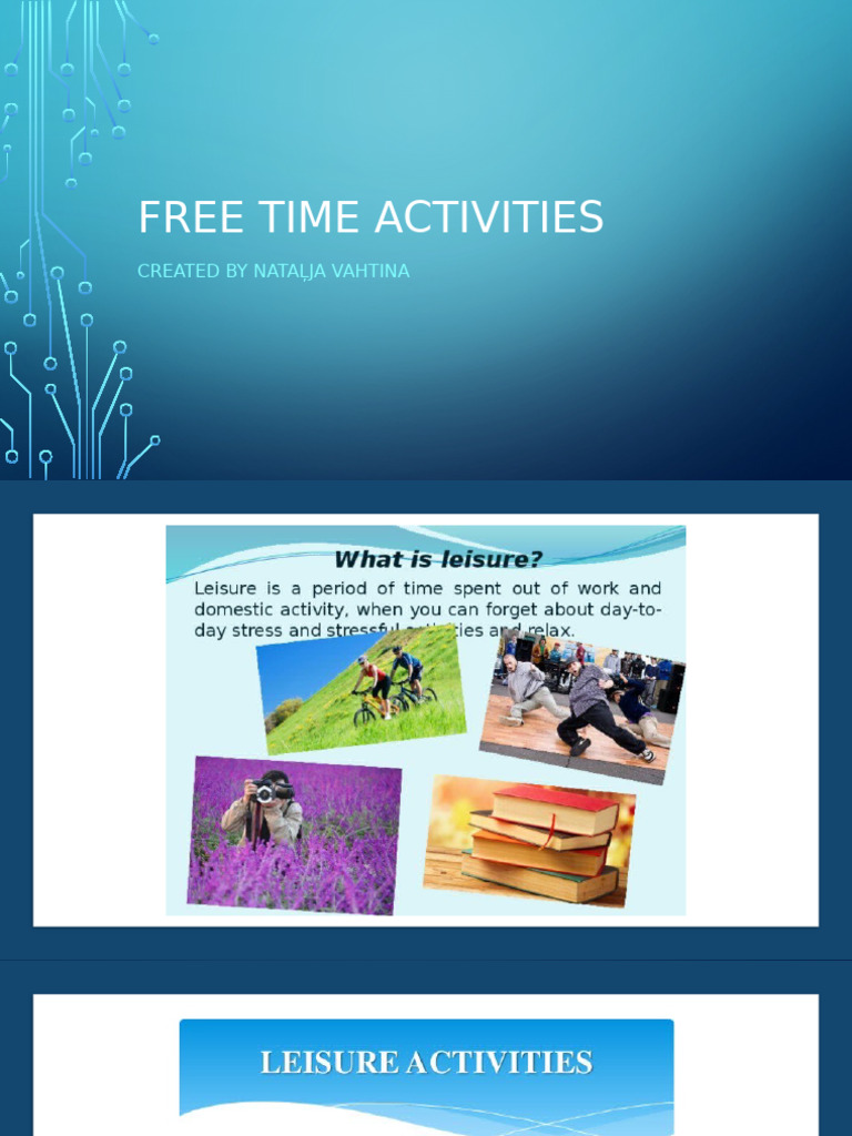 1.2 Free Time Activities | PDF