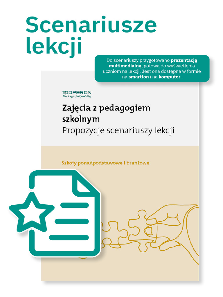 Zajecia Z Pedagogiem Szkolnym. Szkola Ponadpodstawowa. Multimedialne Scenariusze Lekcji Do ...