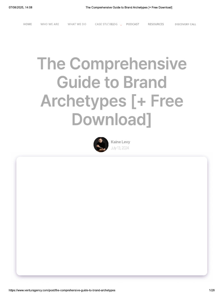 Archetypes Explanation and Examples | PDF
