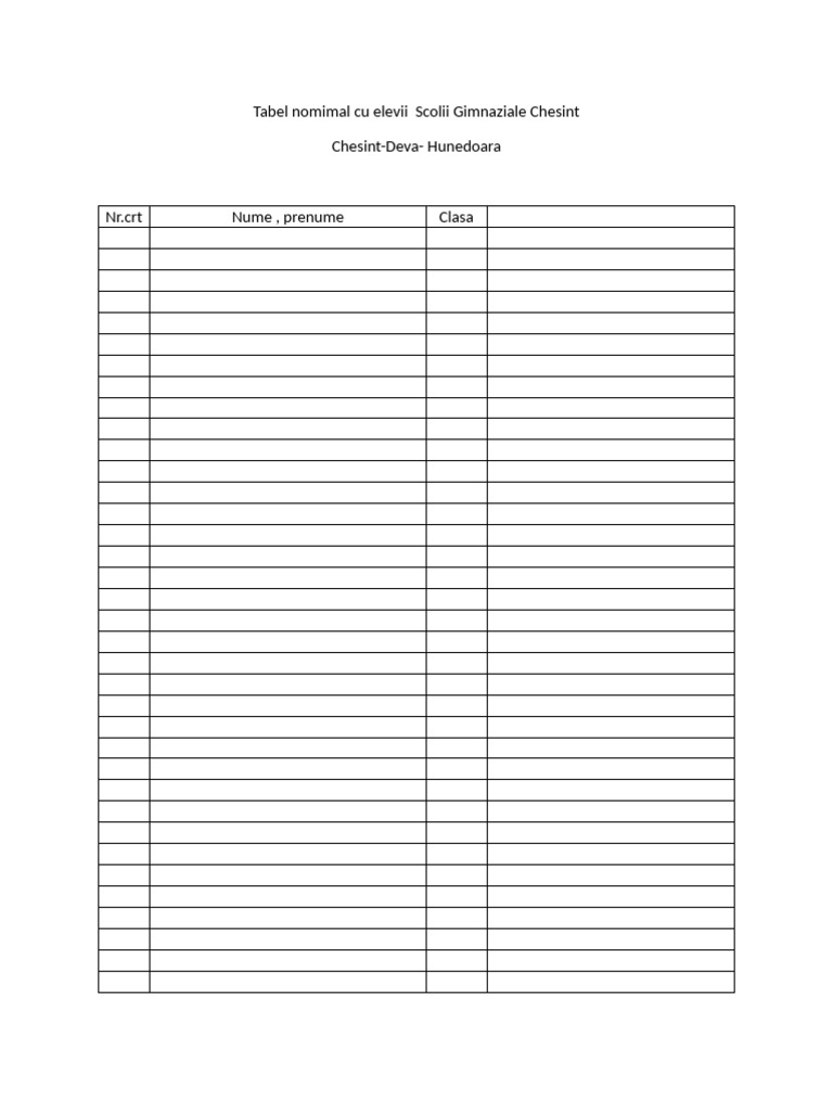 Tabel Nominal Excursie | PDF