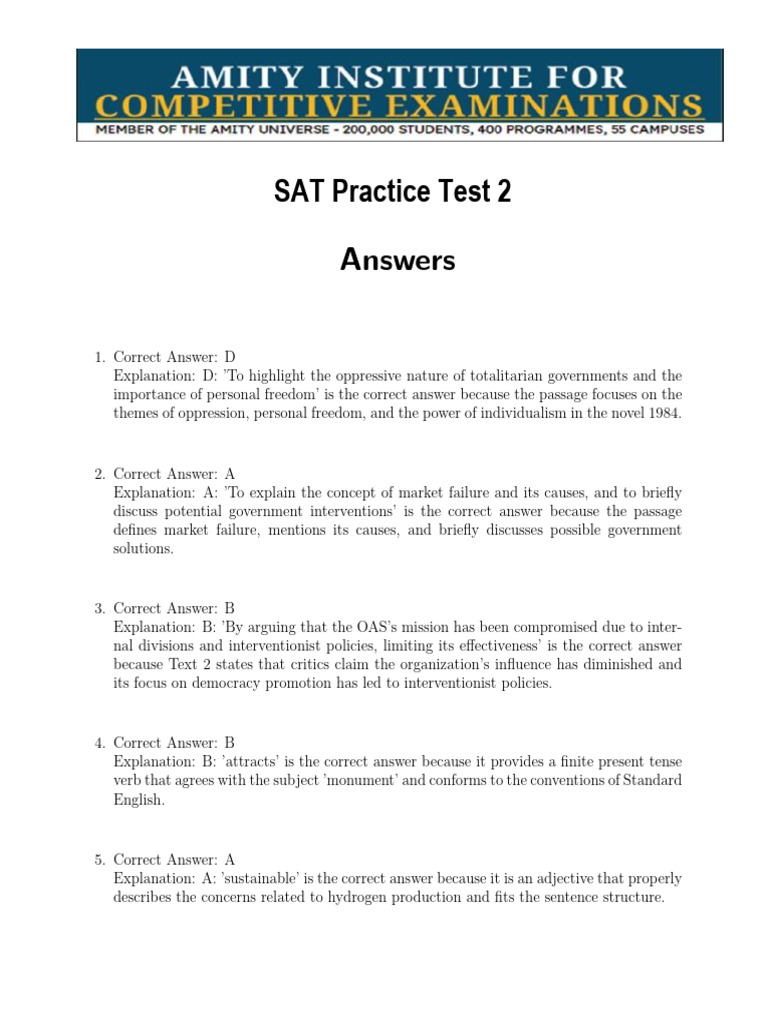 02 - Practice Test 2 Sol. | PDF | Pride And Prejudice