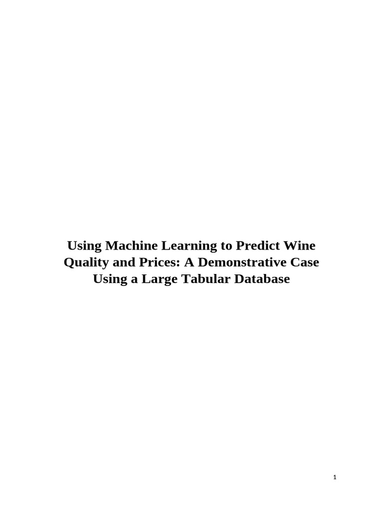 Wine Quality Prediction | PDF | Use Case | Unified Modeling Language