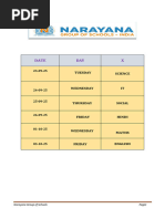 Next Toppers Class 9 Timetable | PDF