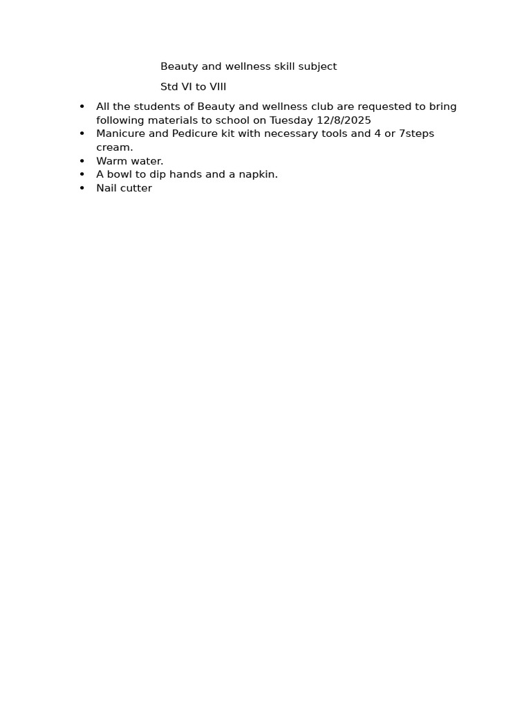 Skill Material For Practical | PDF