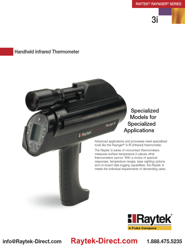 Raytek Rayr3ilrscl2u Ir Thermometer Datasheet | PDF | Infrared ...
