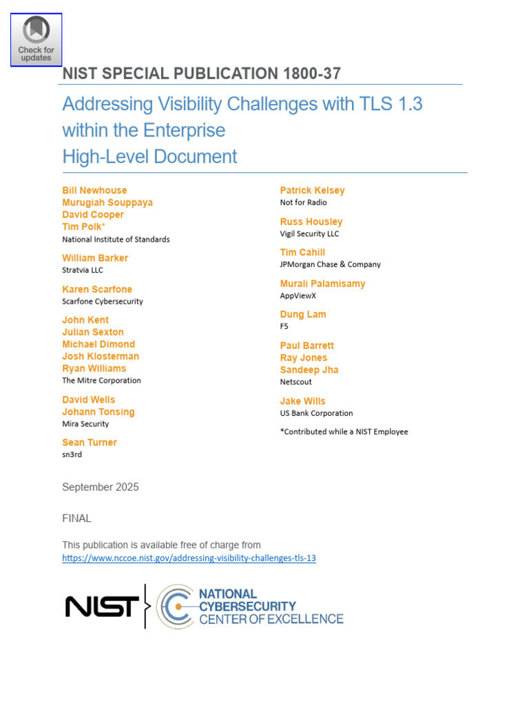 Nist Special Publication 1800-37 | PDF | Transport Layer Security ...