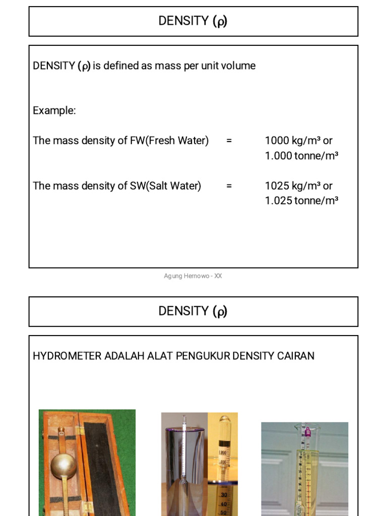 Pengukuran Density dan Contoh Soal | PDF