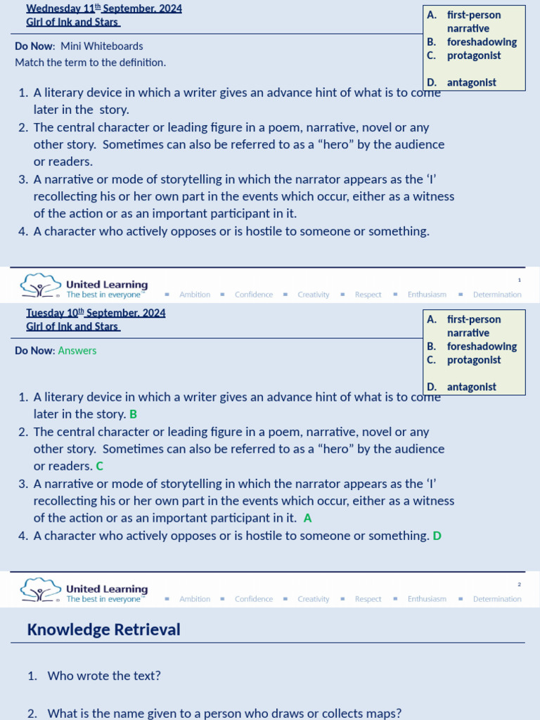 Lesson 2 - Chapter One | PDF | Narrative | Narration