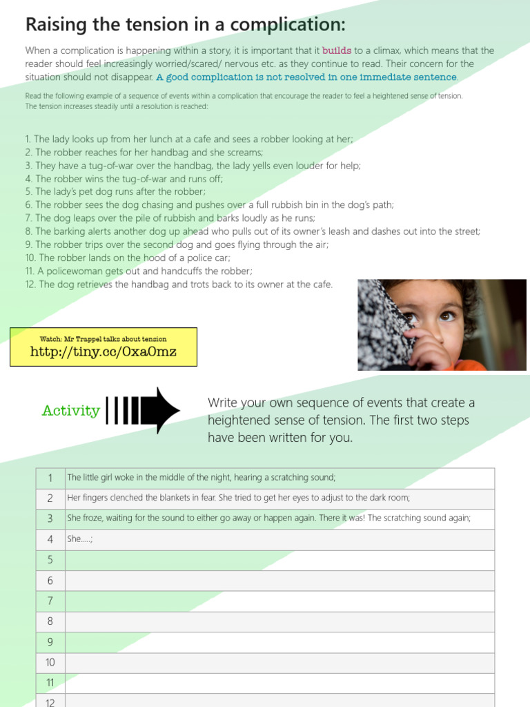 Narrative Lesson 6 - Tension | PDF