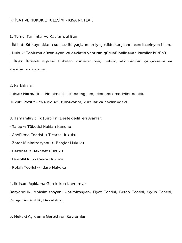 İktisat Vize 2 | PDF