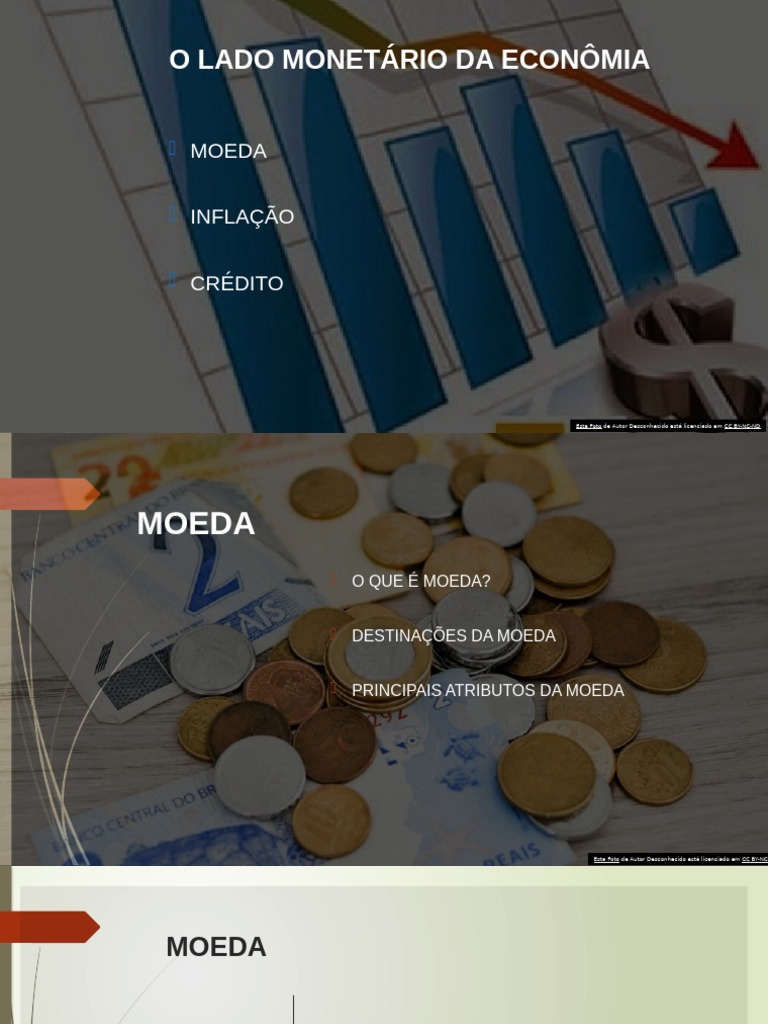 O Lado Monetário Da Economia Slide | PDF | Inflação | Moeda